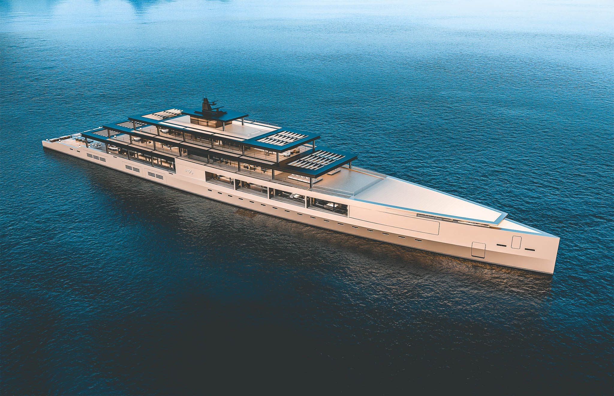 Dit 130 meter lange megajacht krijgt een eigen beachclub | MANIFY